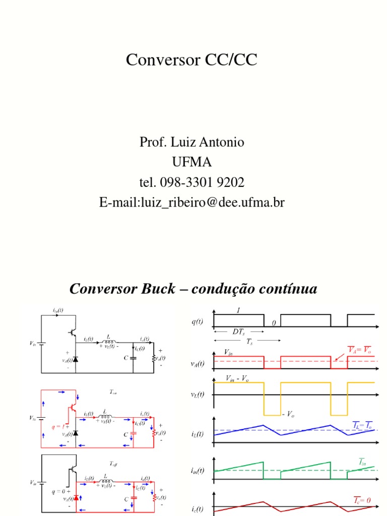 5 - Conversores CC-CC | PDF | Eletrônicos | Engenharia de Energia