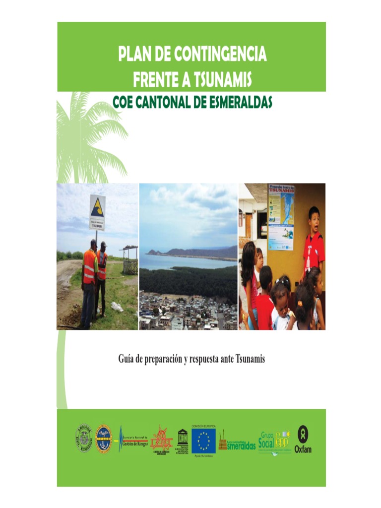 Plan de Contingencia Frente A Tsunamis PDF | PDF | Tsunami | Defensa Civil