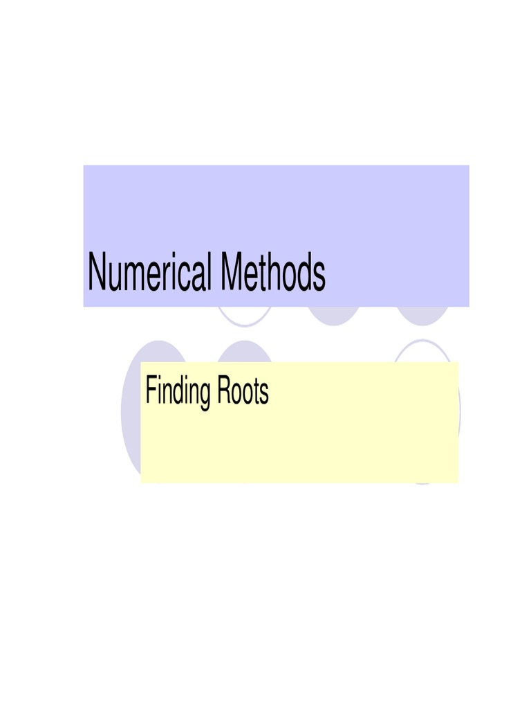 Numerical Methods: Finding Roots | PDF | Theoretical Computer Science ... Numerical Methods: Finding Roots | PDF | Theoretical Computer Science ...