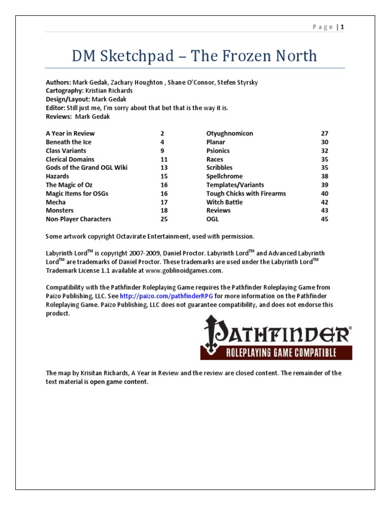 DM Sketchpad - The Frozen North | PDF | Ice | Pinniped