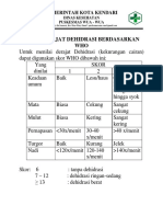 Klasifikasi Derajat Dehidrasi Dewasa | PDF