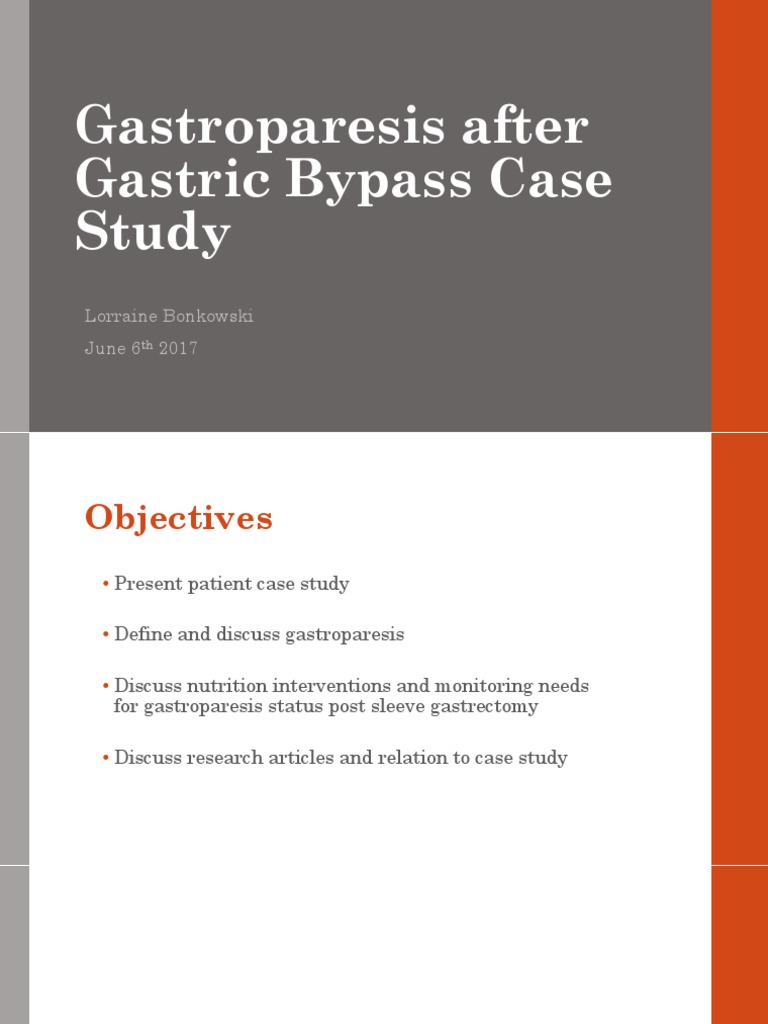 Case Study | PDF | Nausea | Bariatric Surgery