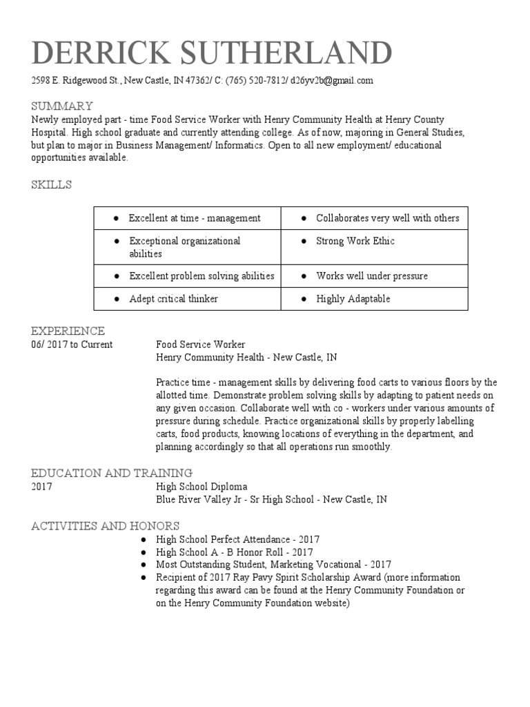 Derrick Sutherland | PDF | Career & Growth