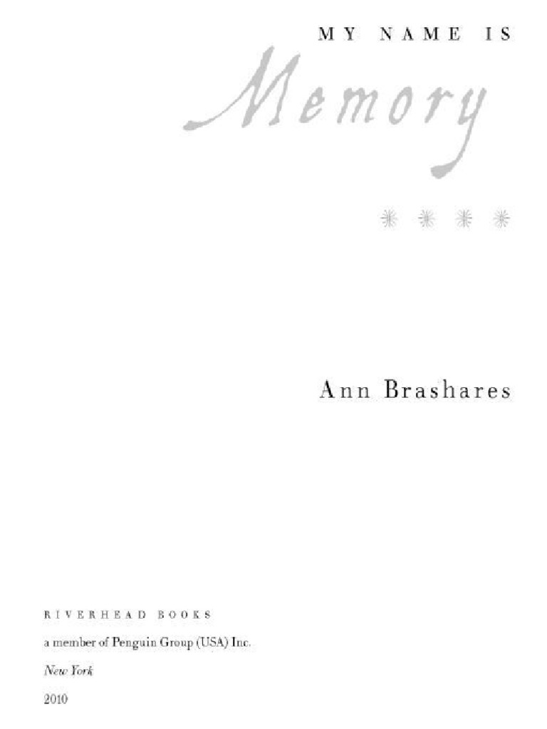 My Name Is Memory | PDF