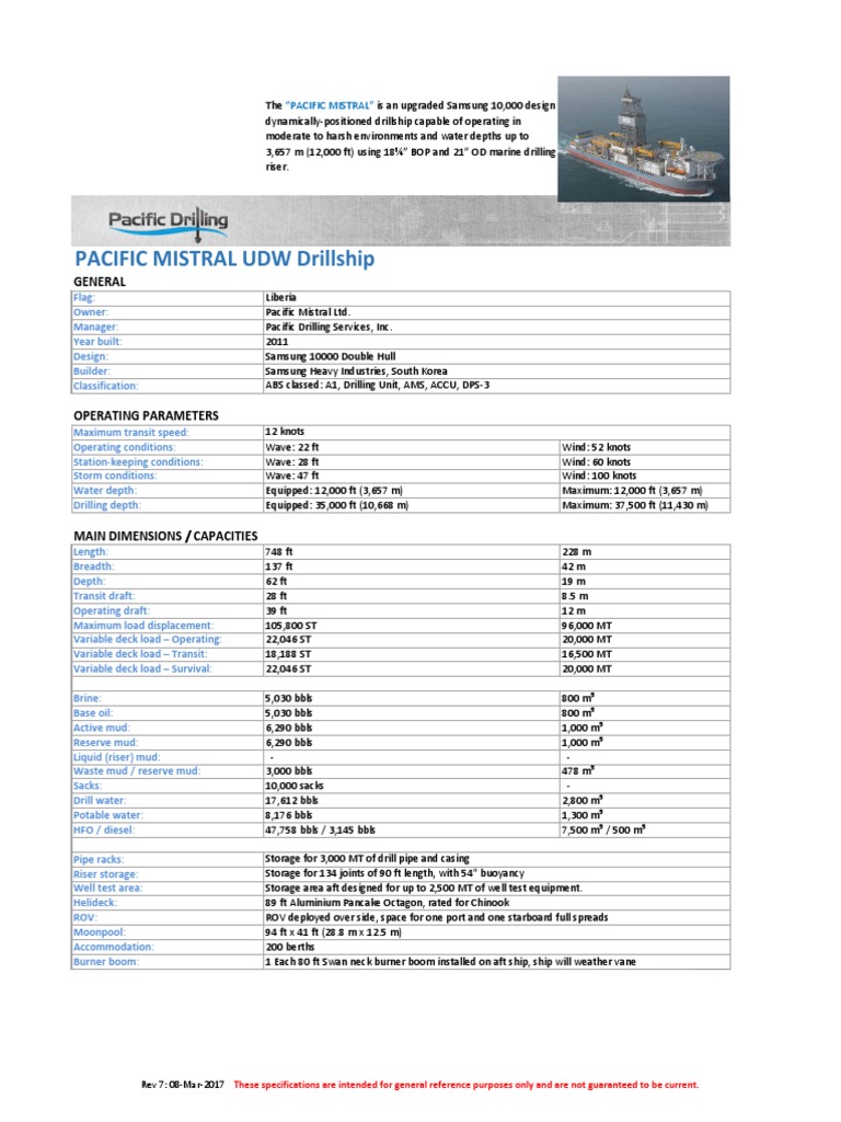 Pacific Mistral 2017-08-03 Revision 7 | PDF | Geotechnical Engineering ...