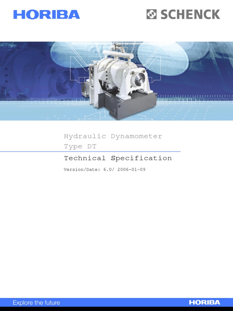 Hydraulic Dynamometer DT | PDF | Manufactured Goods | Machines