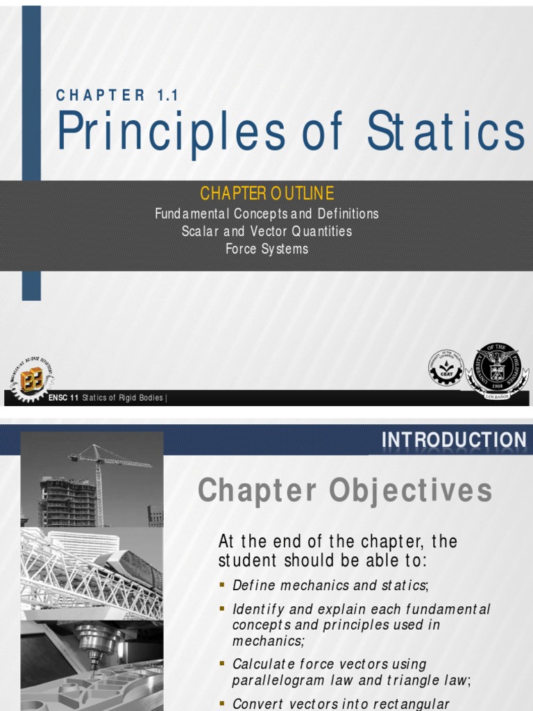 ENSC 11 - Chapter 1 | PDF | Force | Euclidean Vector