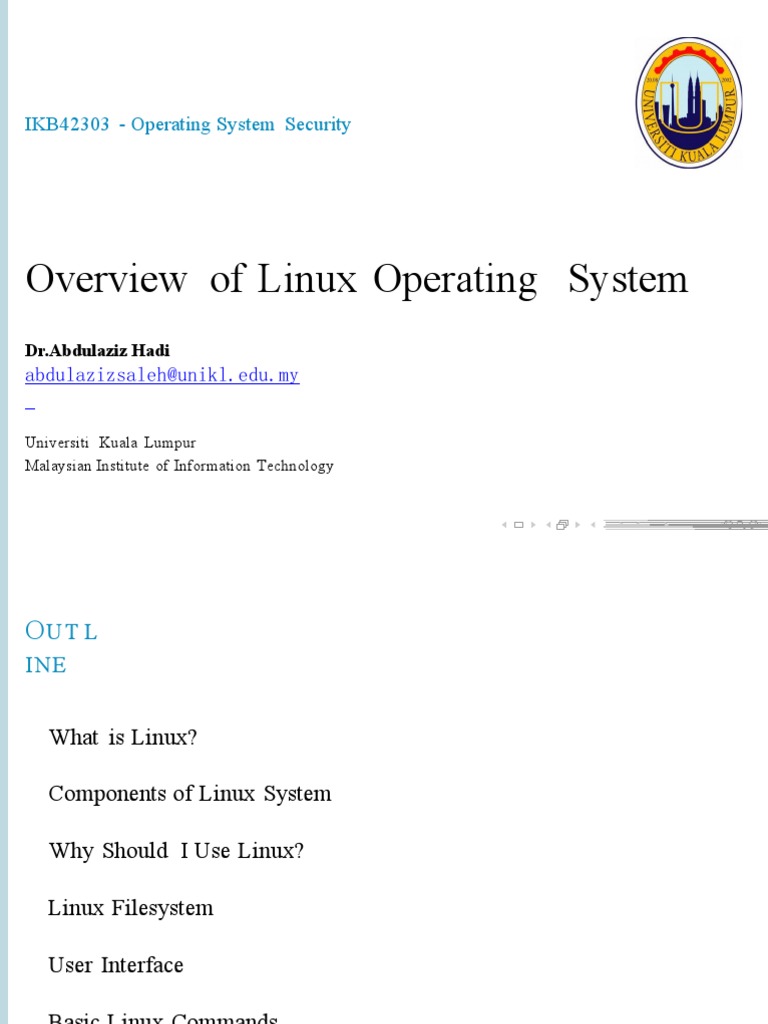 Linux OS-Overview Updated | PDF | Linux | File System