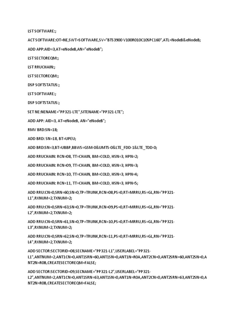 Telecom Network Configuration | PDF