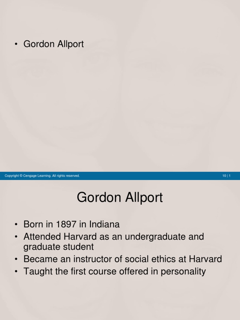 Gordon Allport | Action (Philosophy) | Psychological Concepts