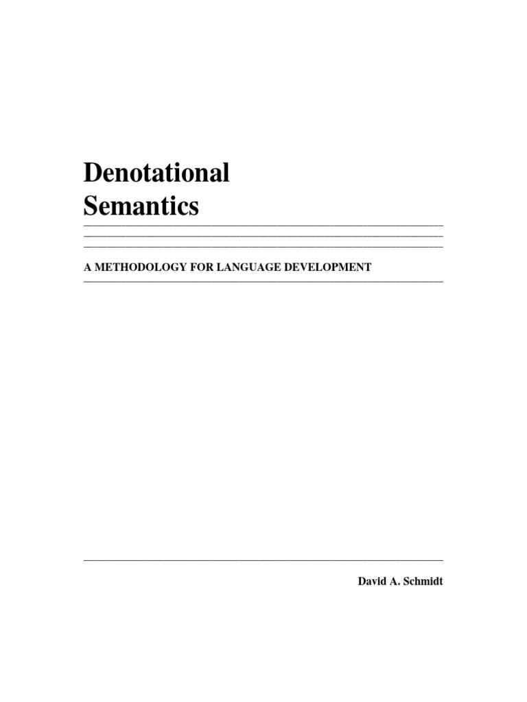 Denotational Semantics by David A Schmidt | PDF | Function (Mathematics) | Compiler