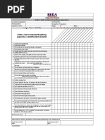 Air Blower Checklist PDF | PDF