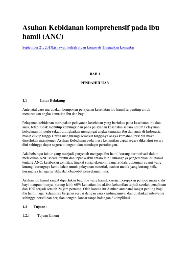 Askeb Komprehensif Ibu Hamil TM 2 | PDF