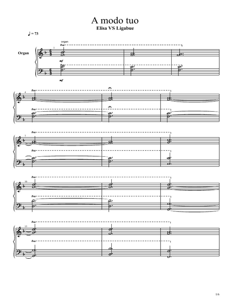 A Modo Tuo ORGAN | PDF