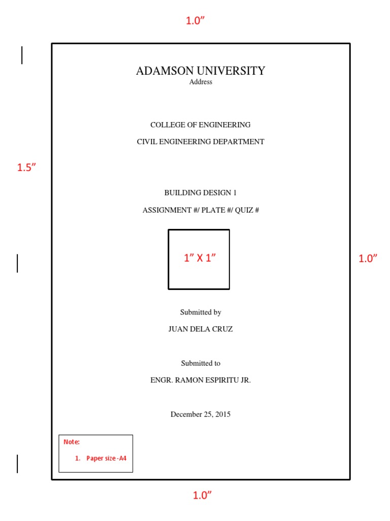 Adamson University Template - Rev | PDF