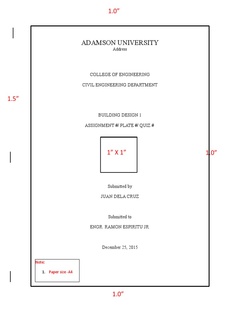 Adamson University Template - Rev | PDF
