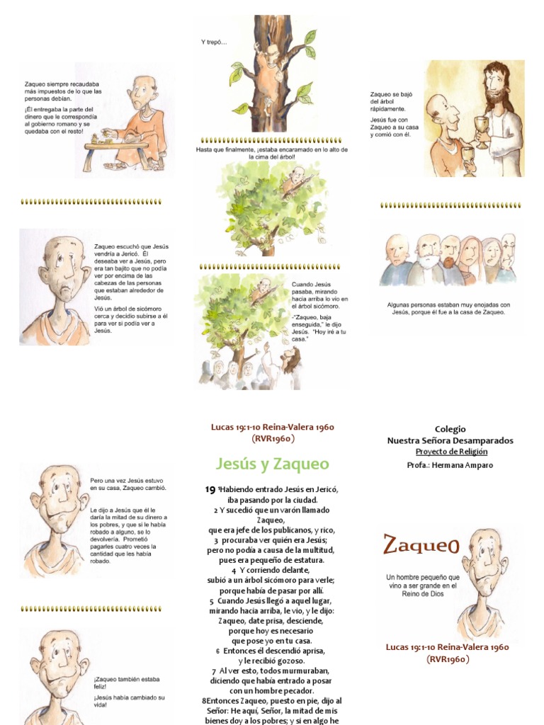 Historia de Zaqueo en la Biblia | PDF