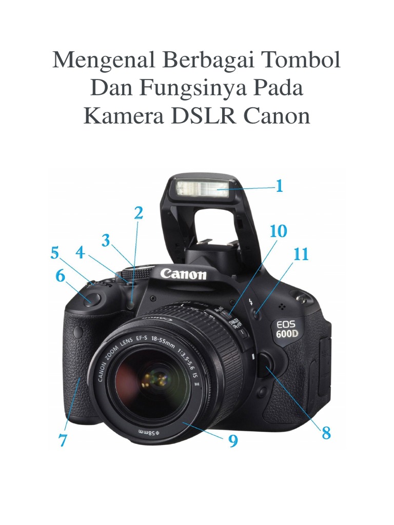 Mengenal Berbagai Tombol Dan Fungsinya Pada Kamera DSLR Canon | PDF Mengenal Berbagai Tombol Dan Fungsinya Pada Kamera DSLR Canon | PDF