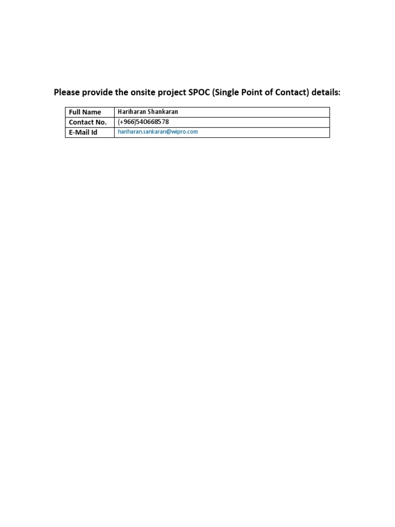 SPOC Details | PDF