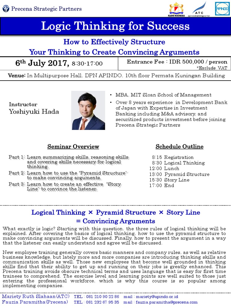 Logic Thinking For Success | PDF | Critical Thinking | Epistemology