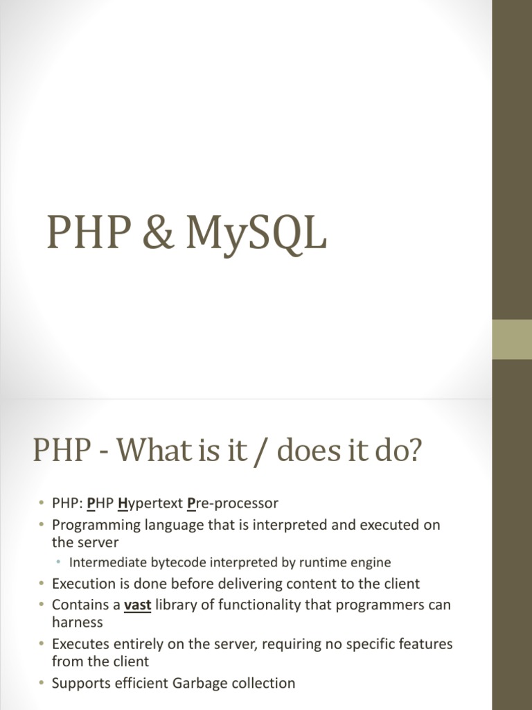 PHP & Mysql | PDF | Php | Control Flow