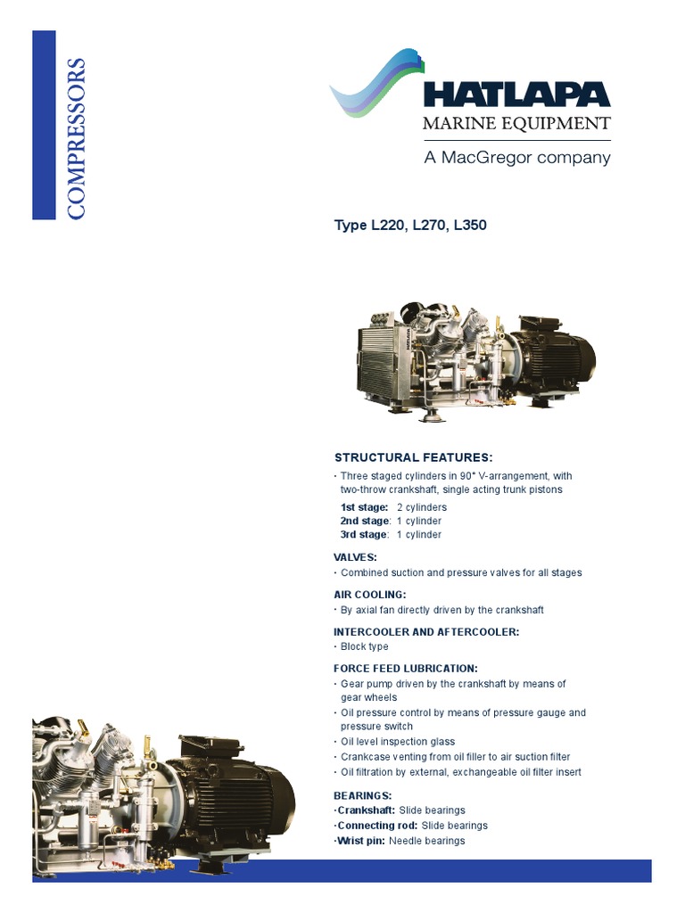 Hatlapa Compressor L Series L220 L2 | PDF | Cylinder (Engine) | Vehicle ...