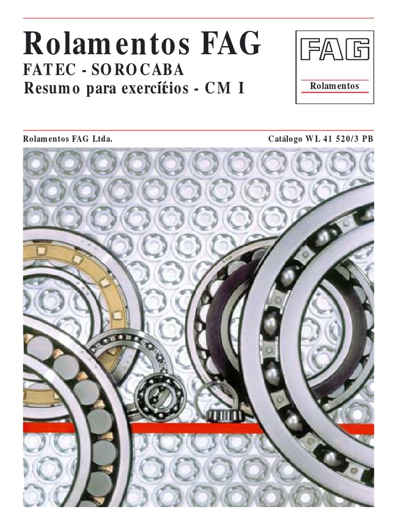 Rolamentos - Resumo para Exercícios | PDF | Esfera | Mecânica