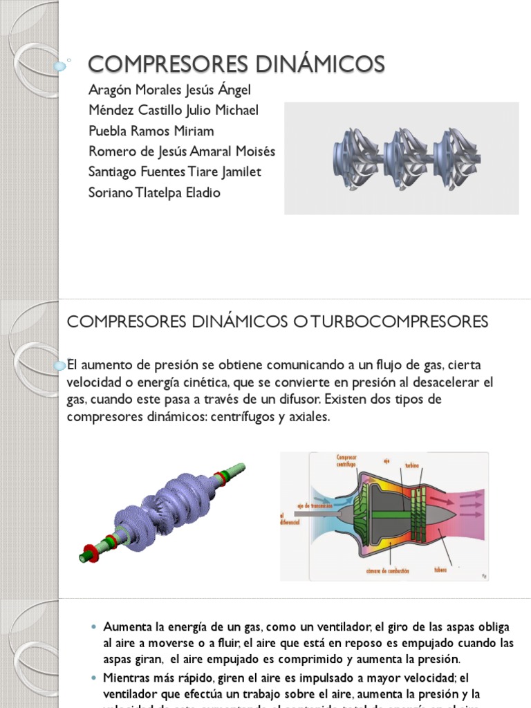 Compresores Dinamicos | PDF | Gases | Física Aplicada e Interdisciplinaria