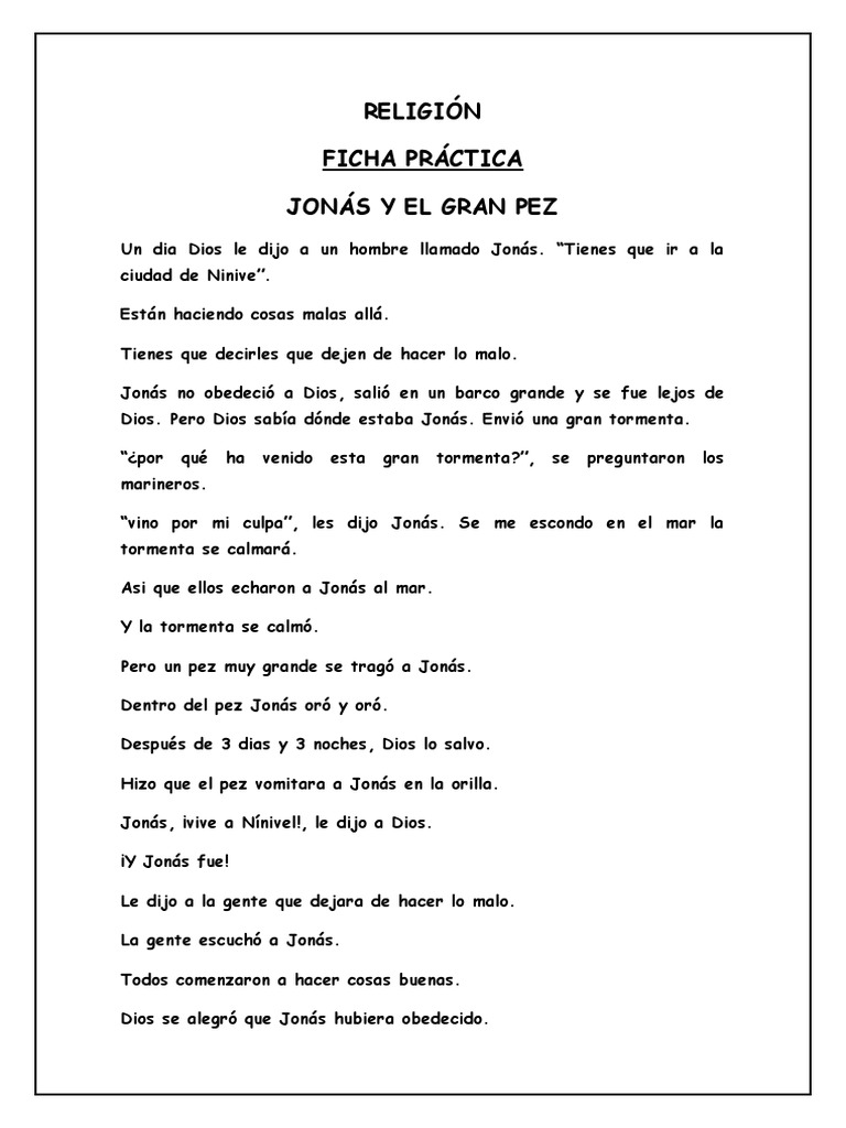 JONÁS Y EL GRAN PEz | PDF