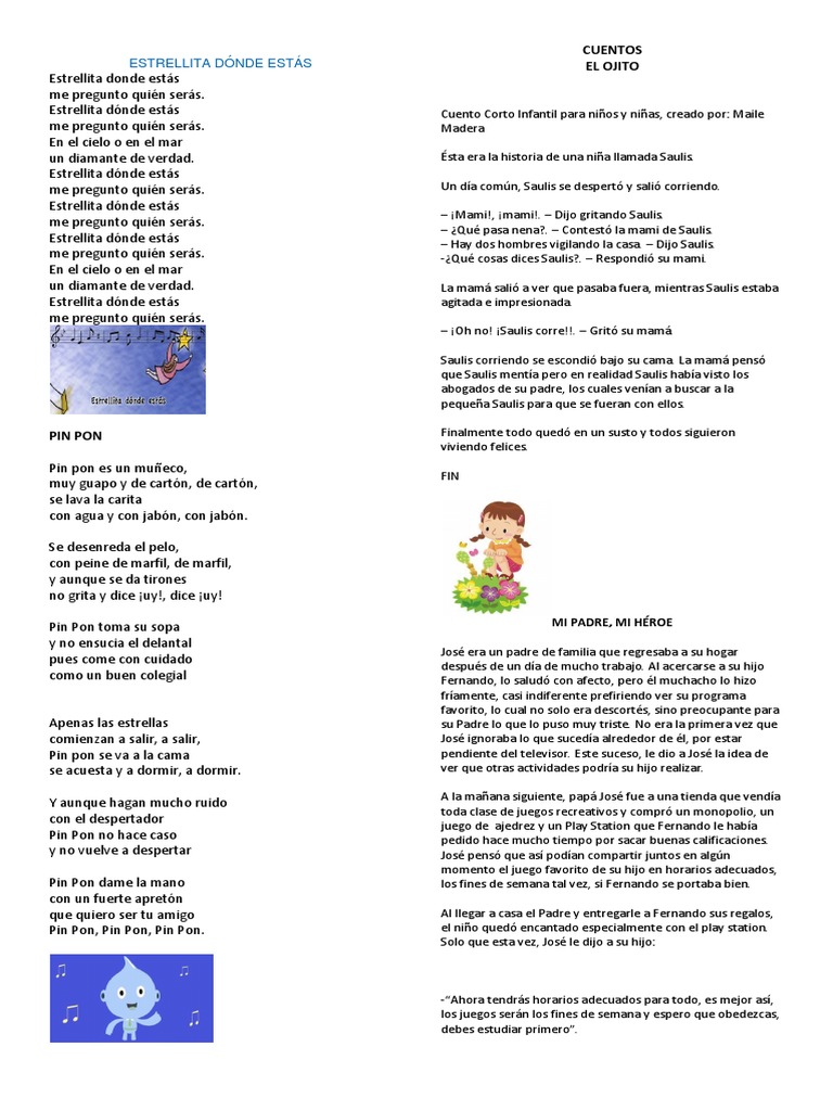 Estrellita Dónde Estás Cuentos | PDF | Ocio | Entretenimiento (general)