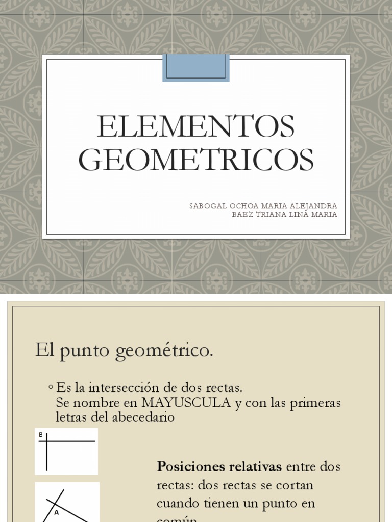 Elementos Geometricos | PDF | Ángulo | Circulo