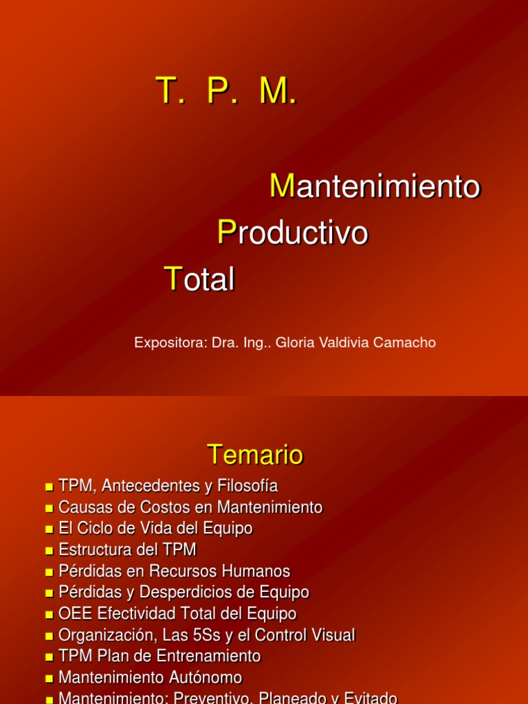 TPM Presentacion | PDF | Liderazgo | Sicología