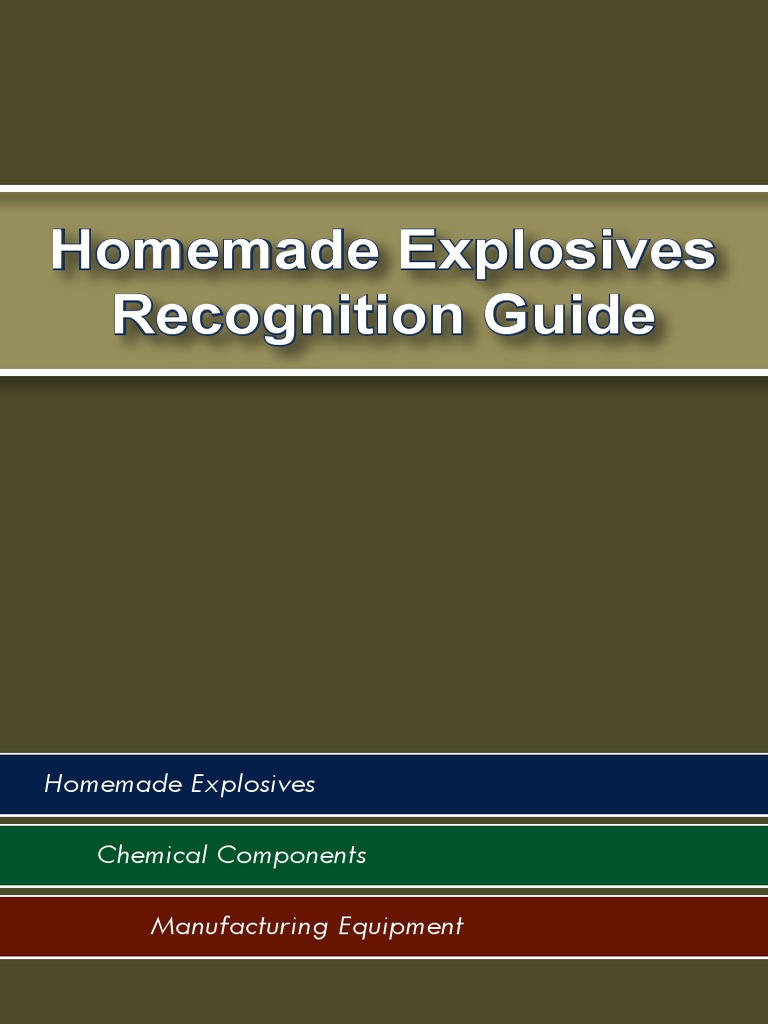 Maryland Heights PD - Homemade Explosives Recognition Guide | PDF ...