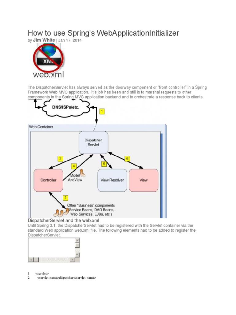 How To Use Spring WebInitializer | PDF | Java Servlet | Spring Framework