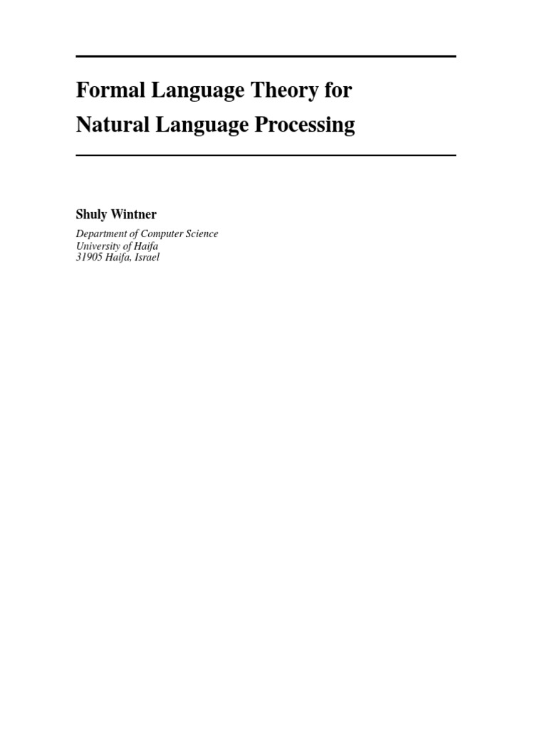 Formal Language Theory PDF | PDF | Set (Mathematics) | String (Computer ...