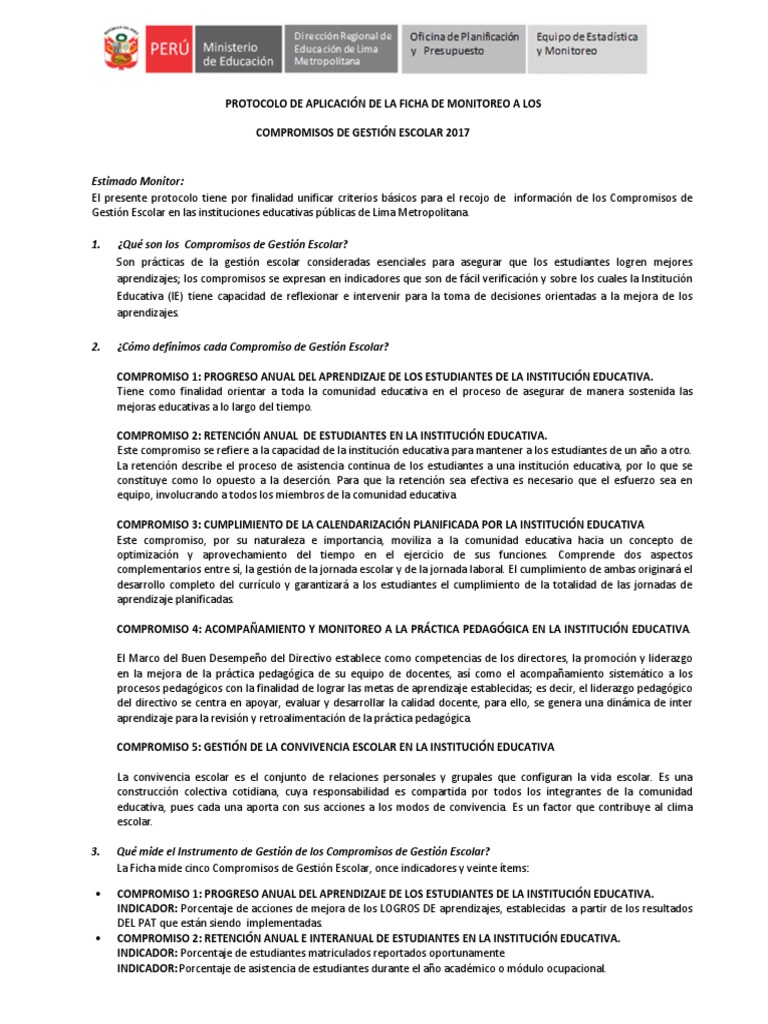 Protocolo CETPRO PDF | PDF | Pedagogía | Aprendizaje