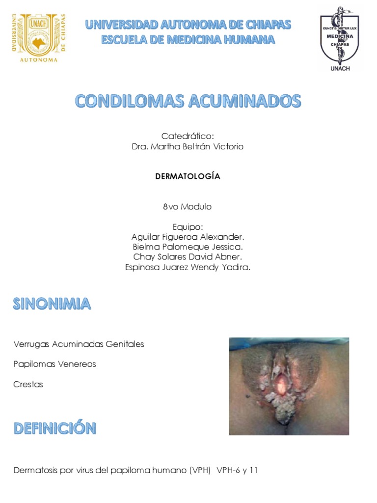 Condilomas Acuminados. Dermatología | Especialidades Medicas | Medicina ...