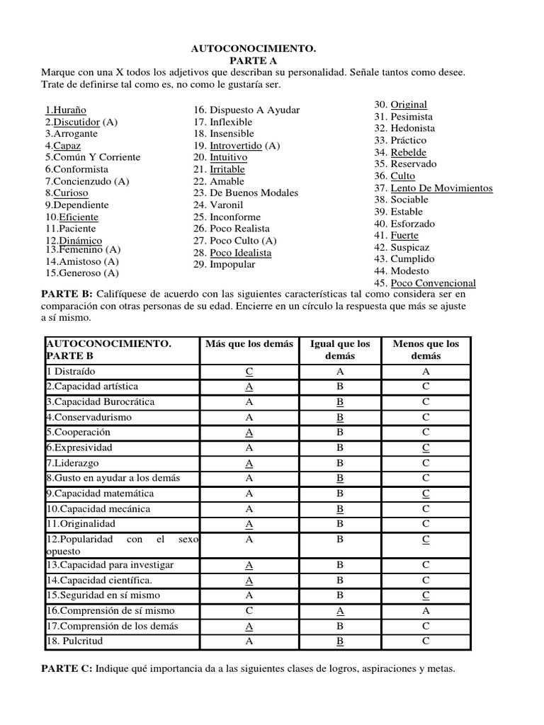 Test de Holland Inventario | PDF | Science | Ingeniería