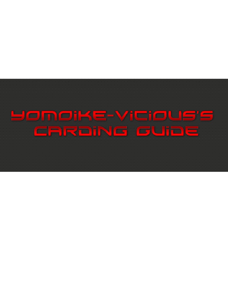 Manual Basico de Carding PDF | PDF | Visa Inc. | Debit Card