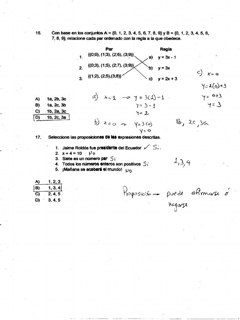 Simulador 2do. 7mo Matematicas 2 (Resuelto) | PDF