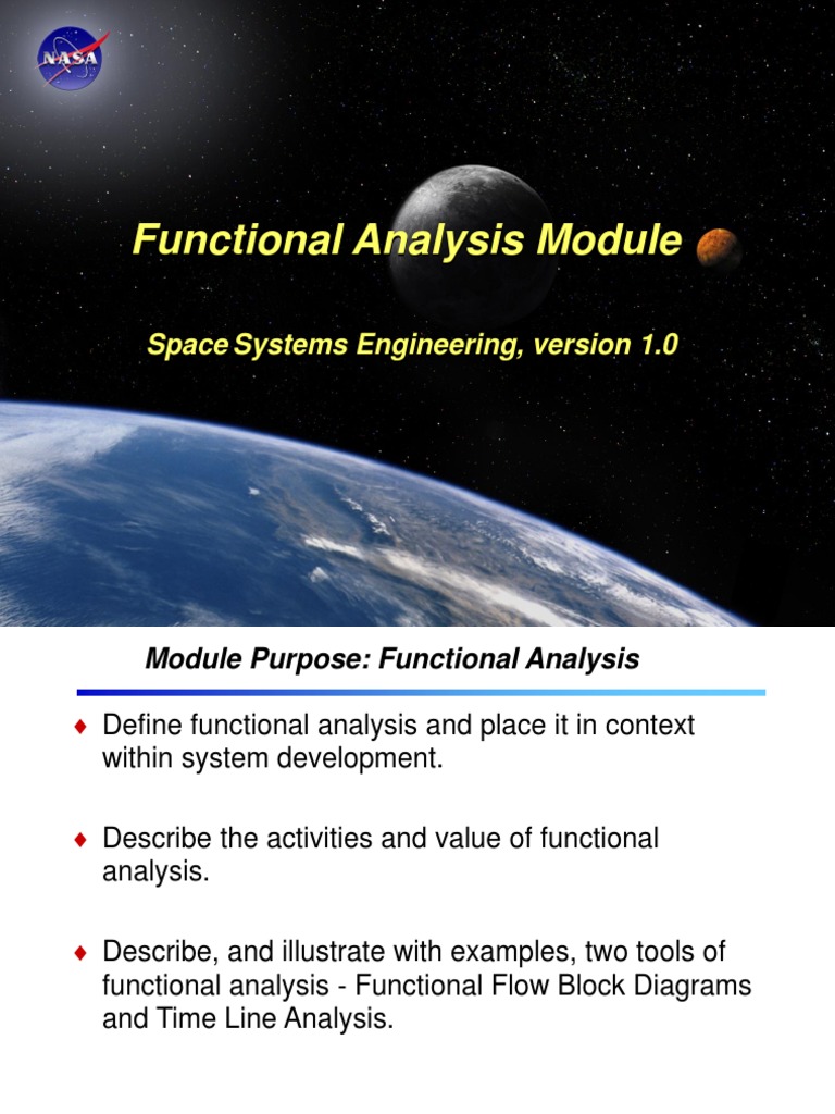 Functional Analysis Module V1.0 | PDF | Systems Engineering | Control Flow
