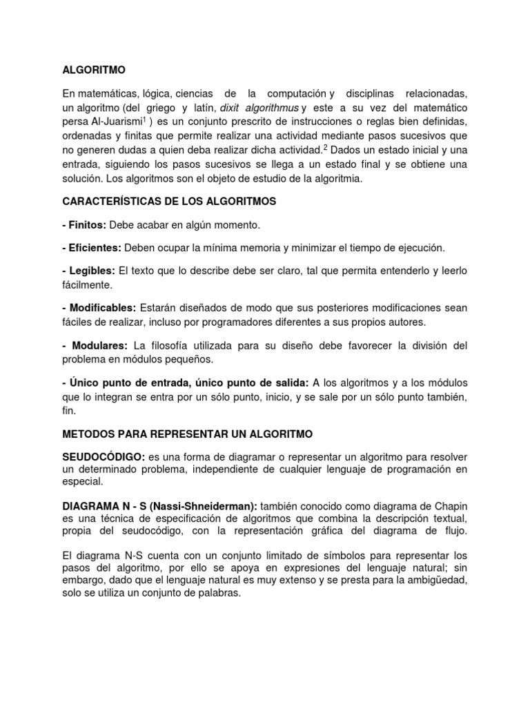 Algoritmos Pdf Variable Informática Algoritmos