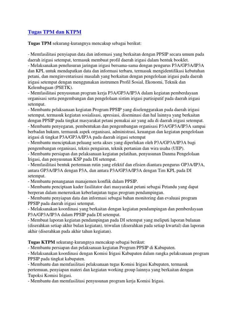 Tugas TPM Dan KTPM | PDF