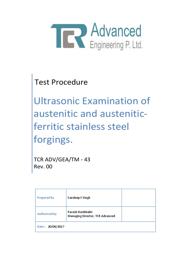 Ust Procedure | PDF | Ultrasound | Calibration
