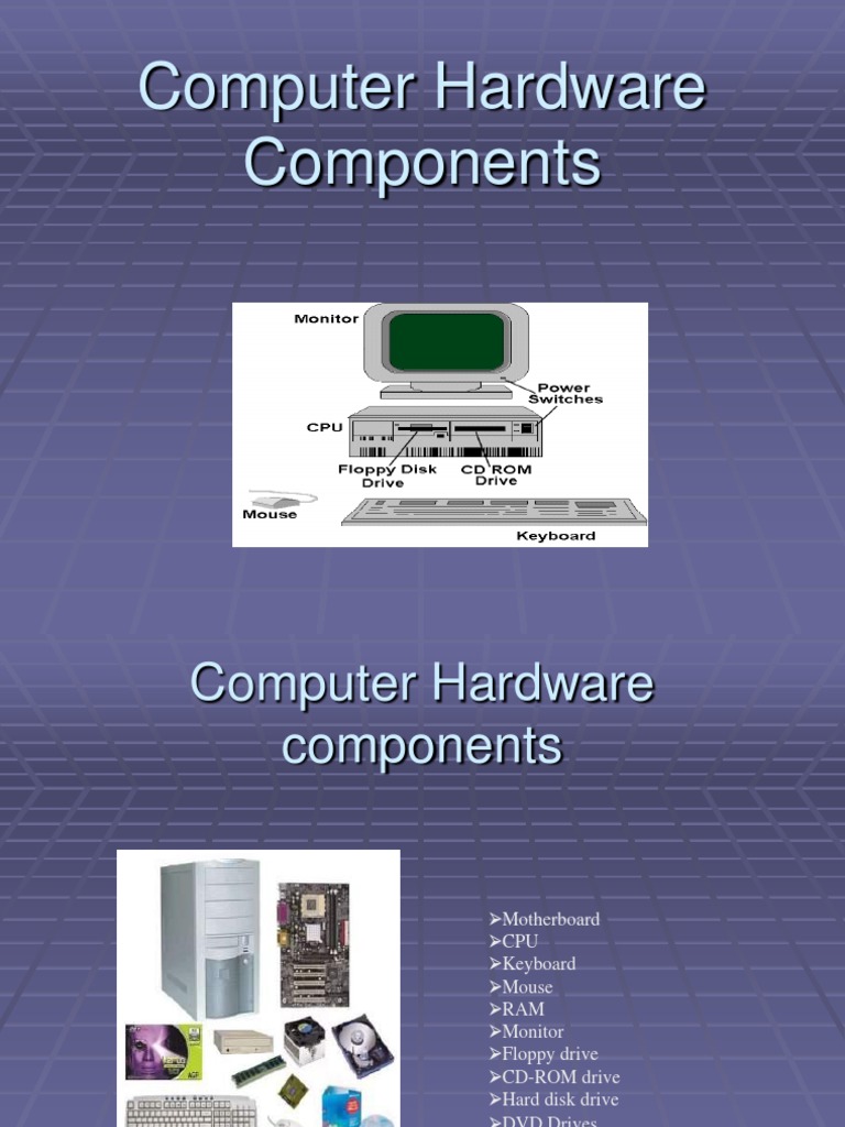 Computer Hardware Component | PDF | Compact Disc | Random Access Memory