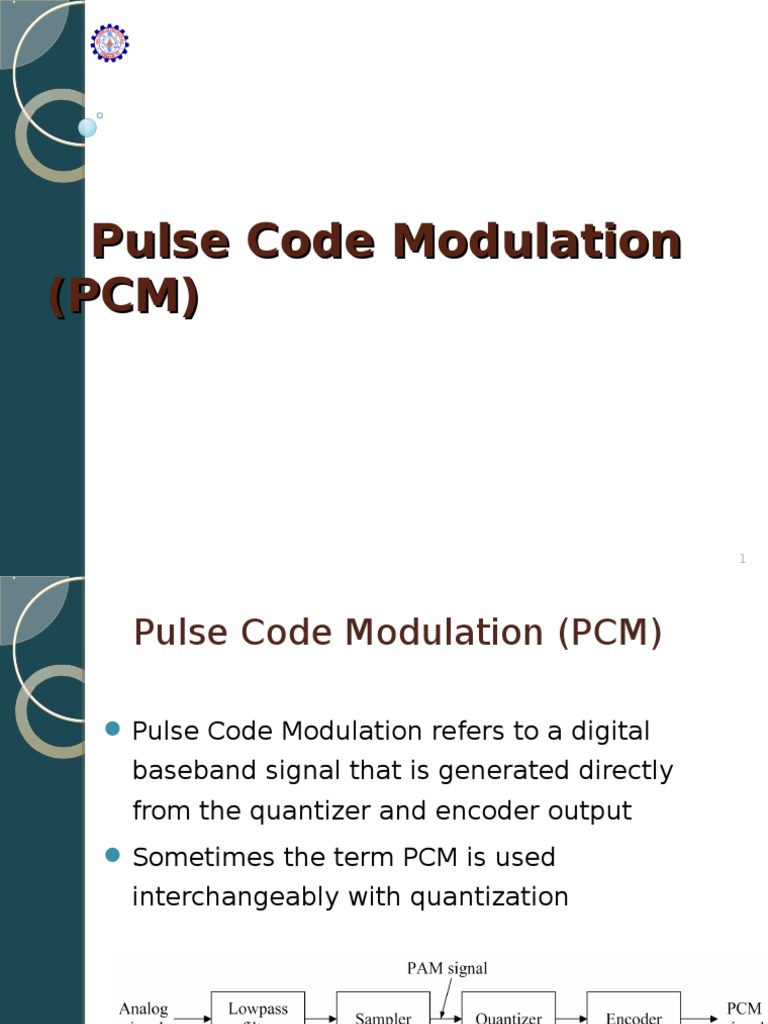 Pulse Code Modulation (PCM) | PDF | Modulation | Sampling (Signal ...