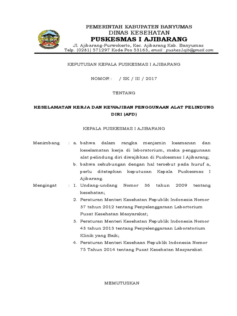 8.1.2.7 SK k3 Dan Apd | PDF
