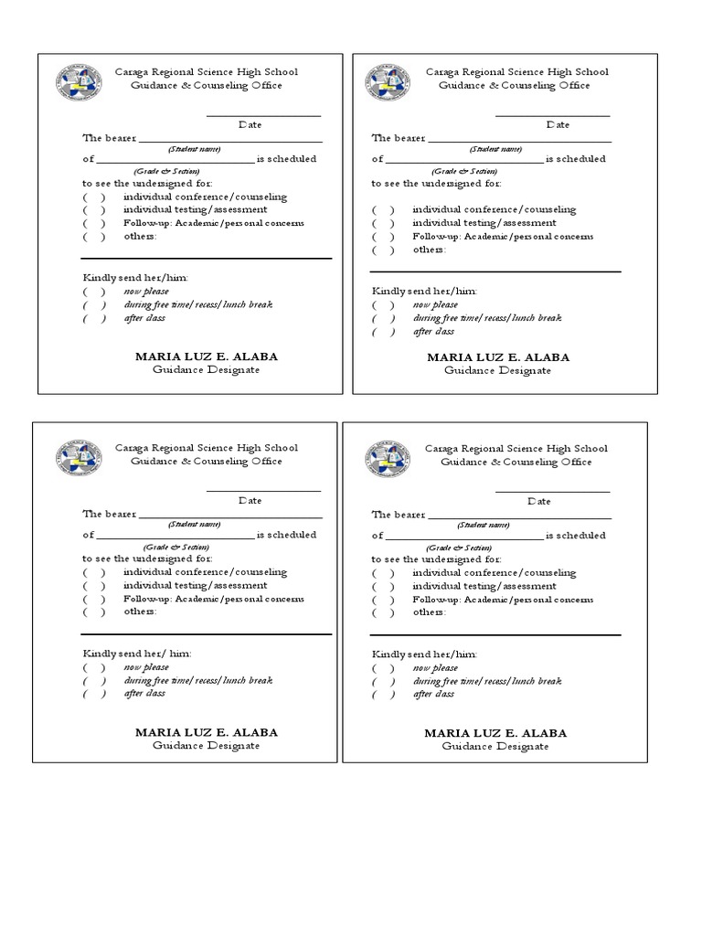 Call Slip | PDF | Schools | Educational Institutions
