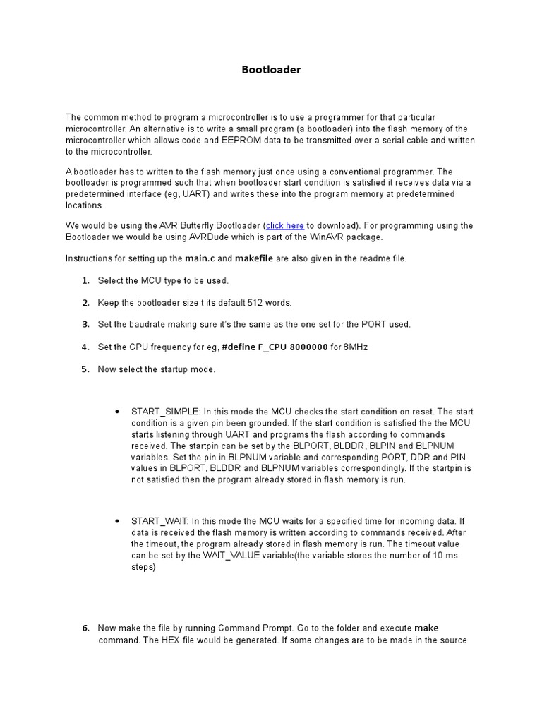 Bootloader PDF | PDF | Booting | Microcontroller