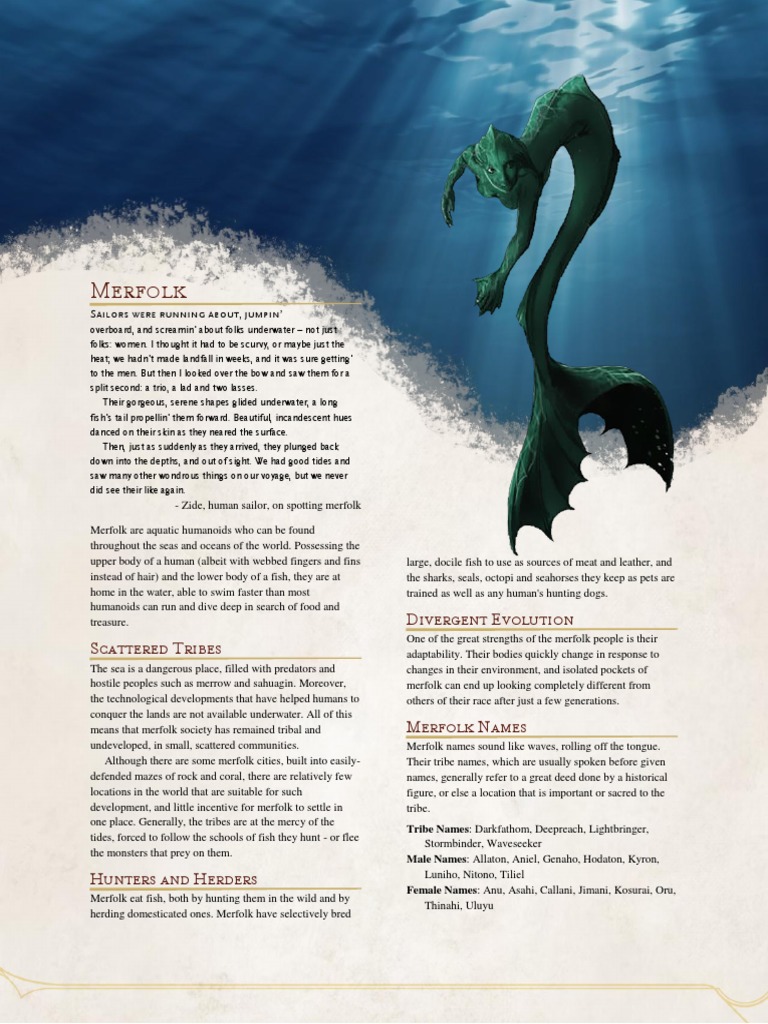 Merfolk | Mermaid | Oceans